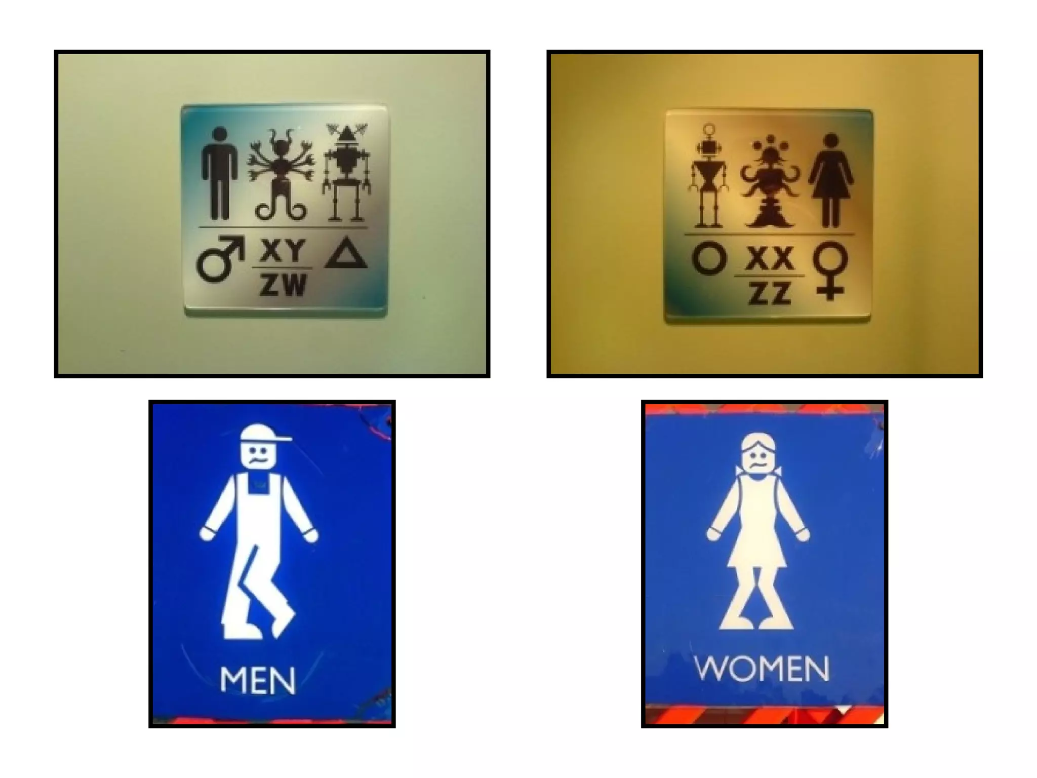 A lot of toilets signs | PPS
