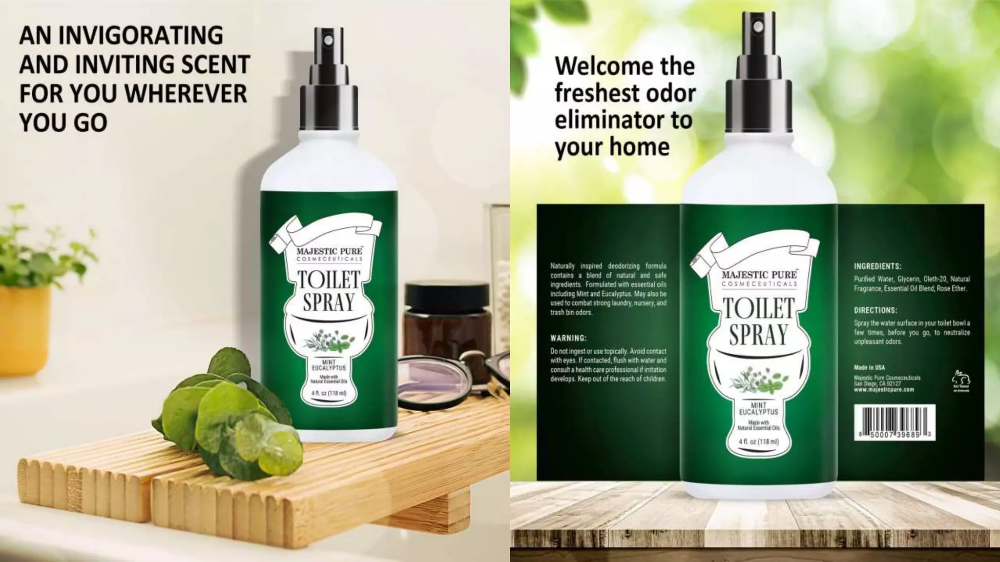 TOILET SPRAY MINT EUCALYPTUS | PPT