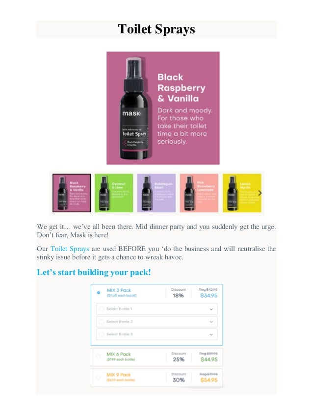 Toilet sprays | PDF