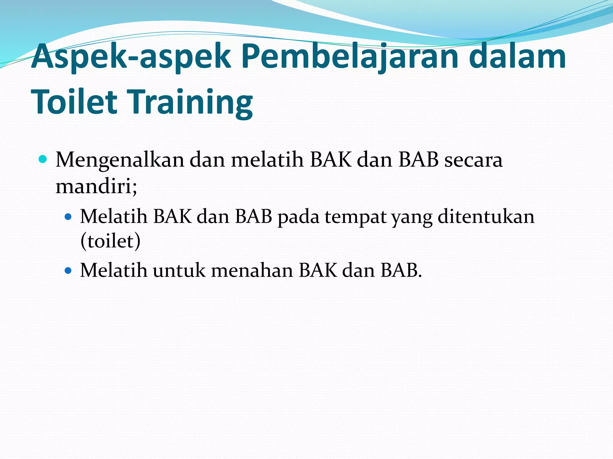 Toilet training | PPT