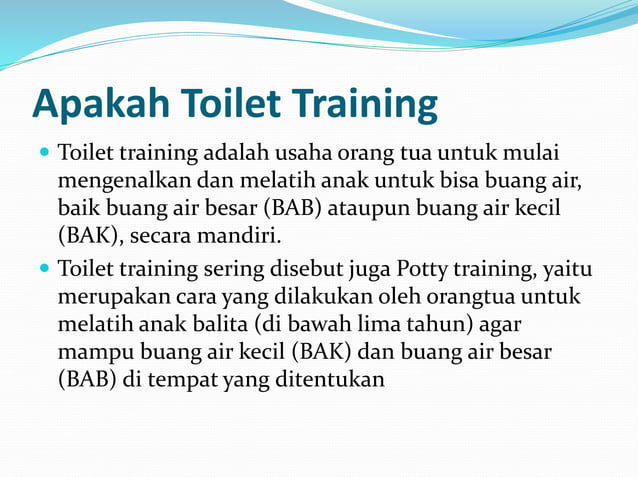 Toilet training | PPT