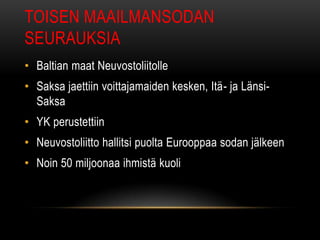 Toinen maailmansota 1939 1945 | PPTX