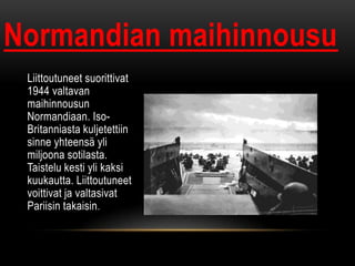 Toinen maailmansota 1939 1945 | PPTX