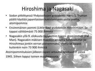 Toinen maailmansota v2 | PPTX