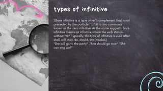 TO INFINITIVE bsbdbddbdbdddbdbddbsbsdsbdbdbdbbd | PPT