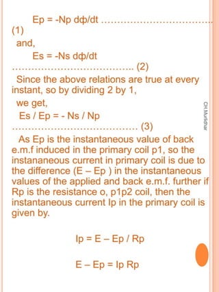 To investigate the relation between the ratio of (i) output and input voltage and (ii)number of ...