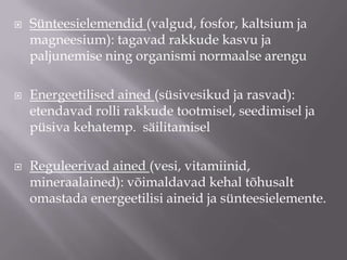 Toitained lella | PPT