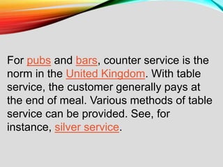 Tojon,mary grace v. table service | PPTX