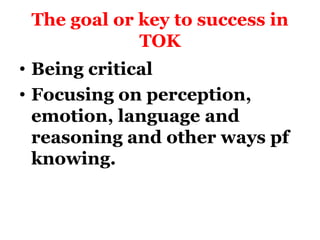 Tok intro, maps 1 | PPT