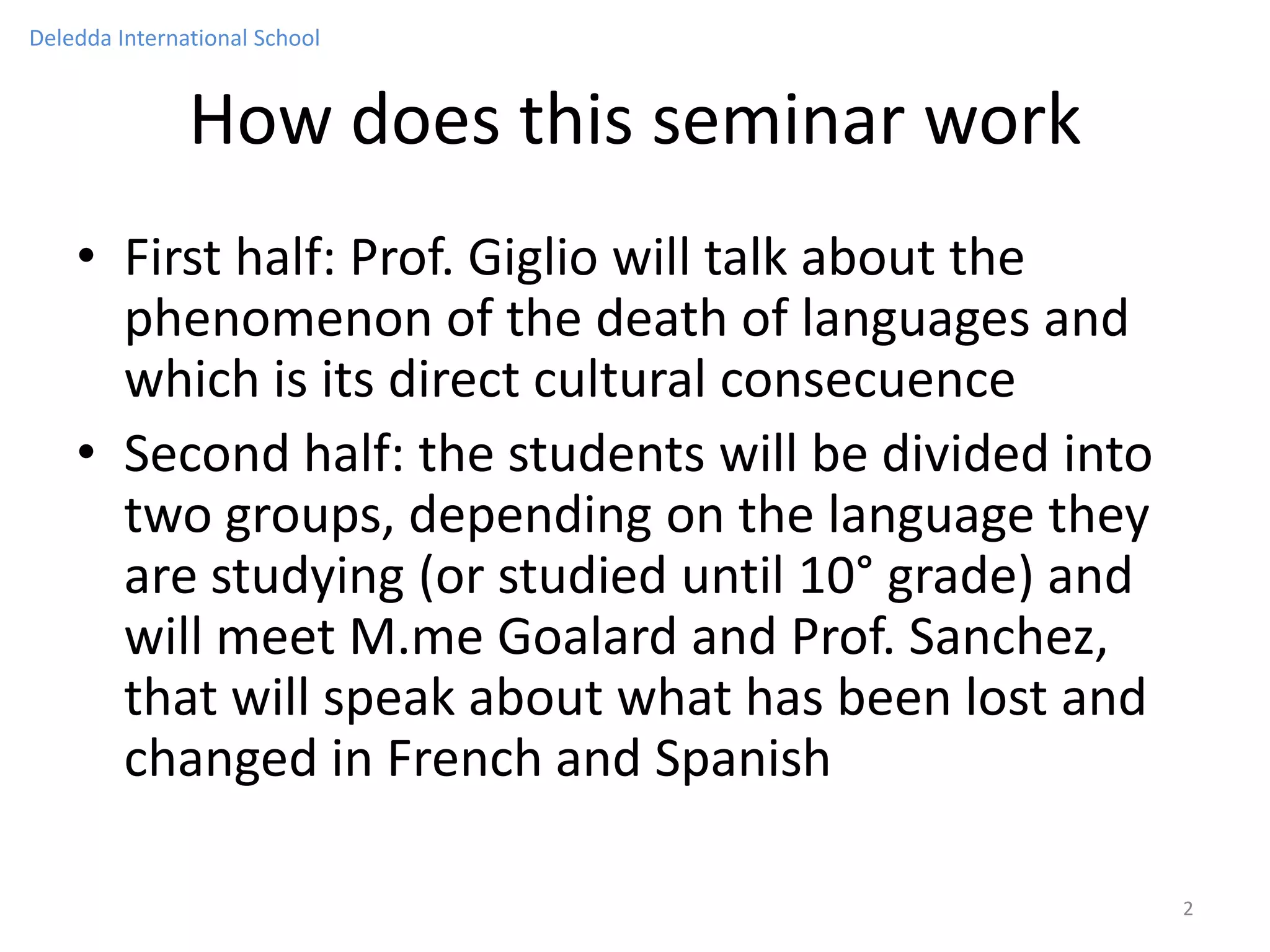 Language Loss and Cultural Consequences | PPTX