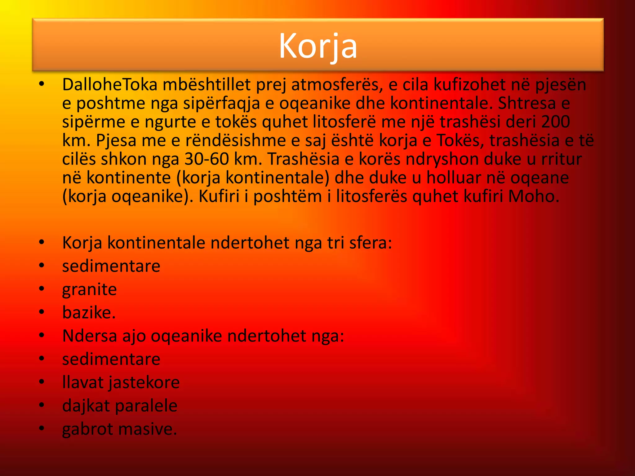 Toka dhe brendesia e saj | PPTX