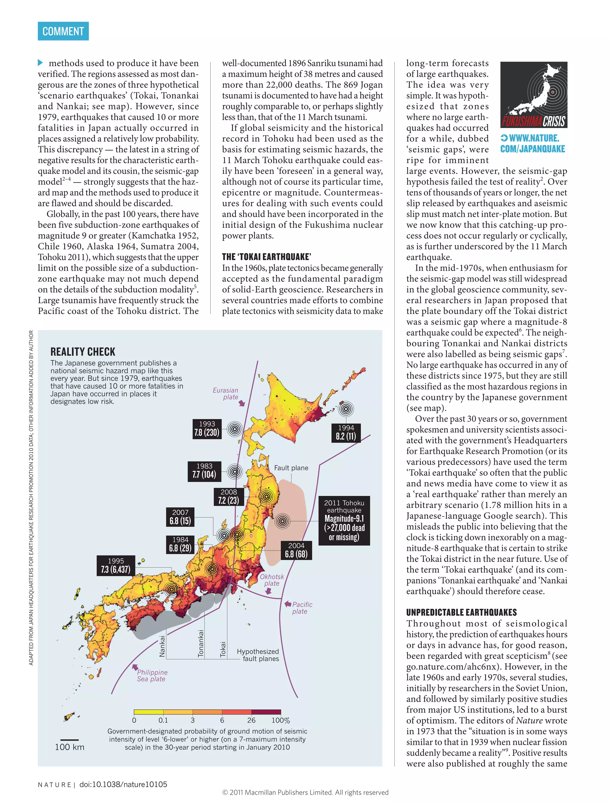 Tokai earthquake | PDF