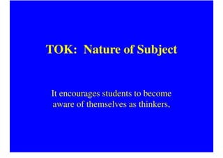 TOK And Extended Essays | PPT