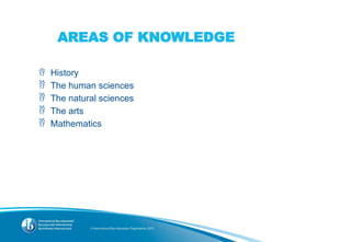 TOK _Areas of Knowledge.pptx, natural sciences | PPTX