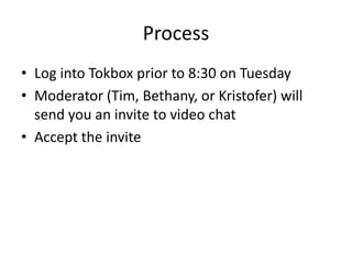 Tokbox Training | PPTX