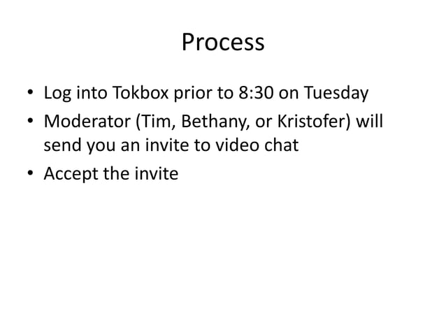 Tokbox Training | PPT