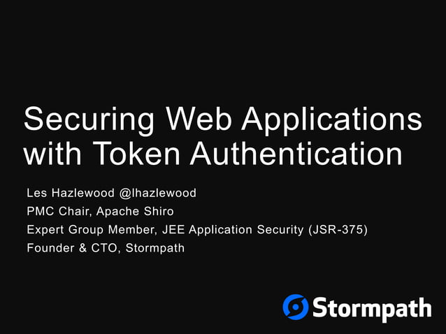 Token Authentication for Java Applications | PPT