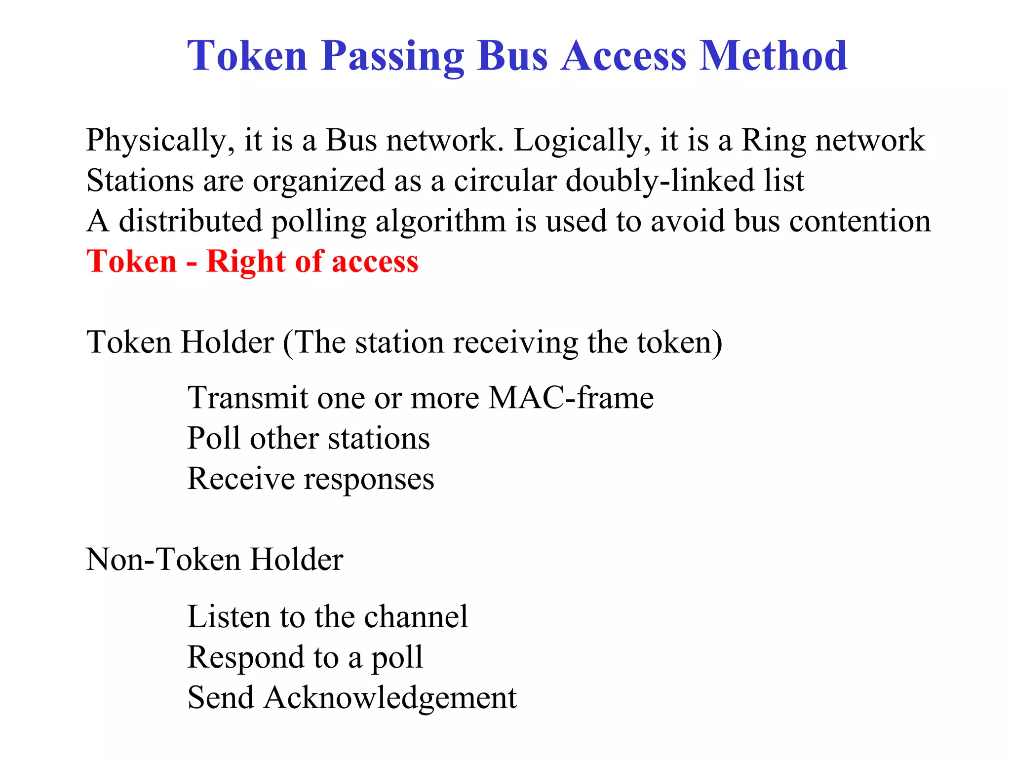 Token bus standard | PPT
