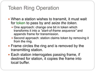 TOKEN BUS & TOKEN RING.ppt | Computer Networking | Computing