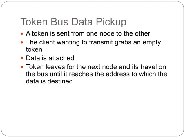 TOKEN BUS & TOKEN RING.ppt | Computer Networking | Computing