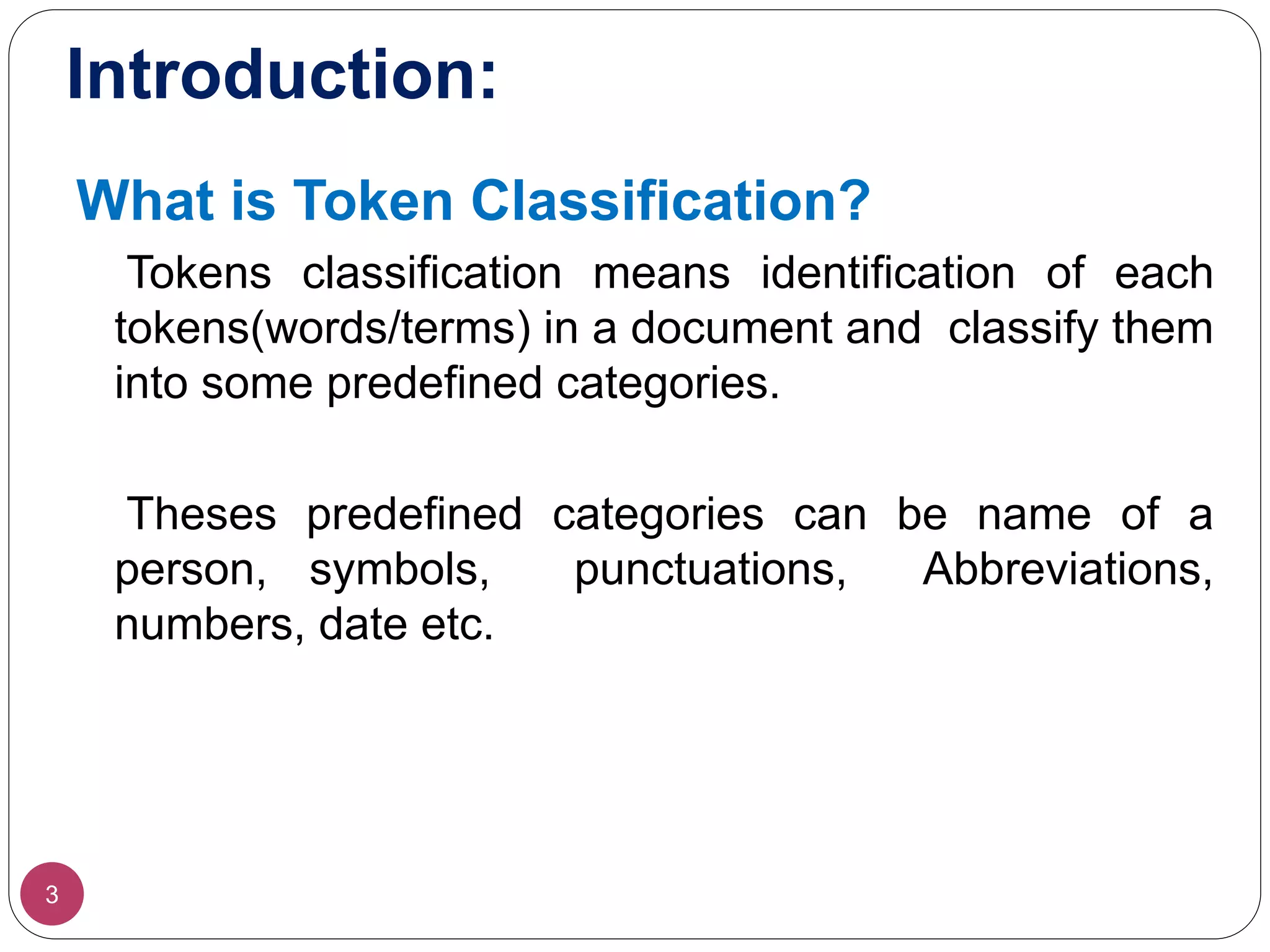 Token classification using Bengali Tokenizer | PPTX | Programming ...