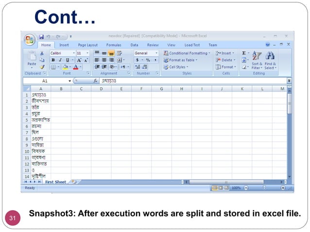 Token classification using Bengali Tokenizer | PPTX | Programming Languages | Computing