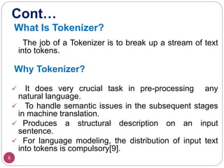 Token classification using Bengali Tokenizer | PPT