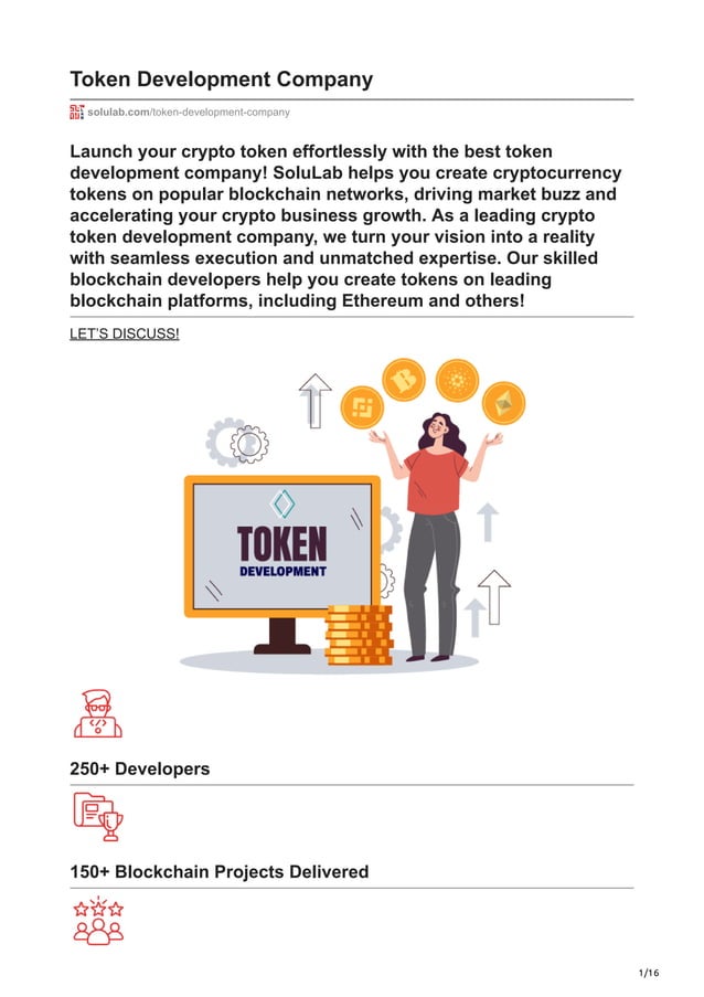 Token Development Company | Token Development - SoluLab | PDF