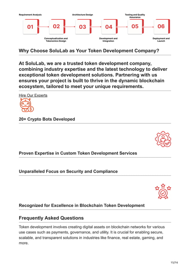 Token Development Company | Token Development - SoluLab | PDF
