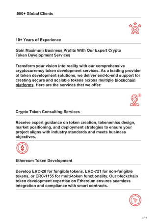 Token Development Company | Token Development - SoluLab | PDF