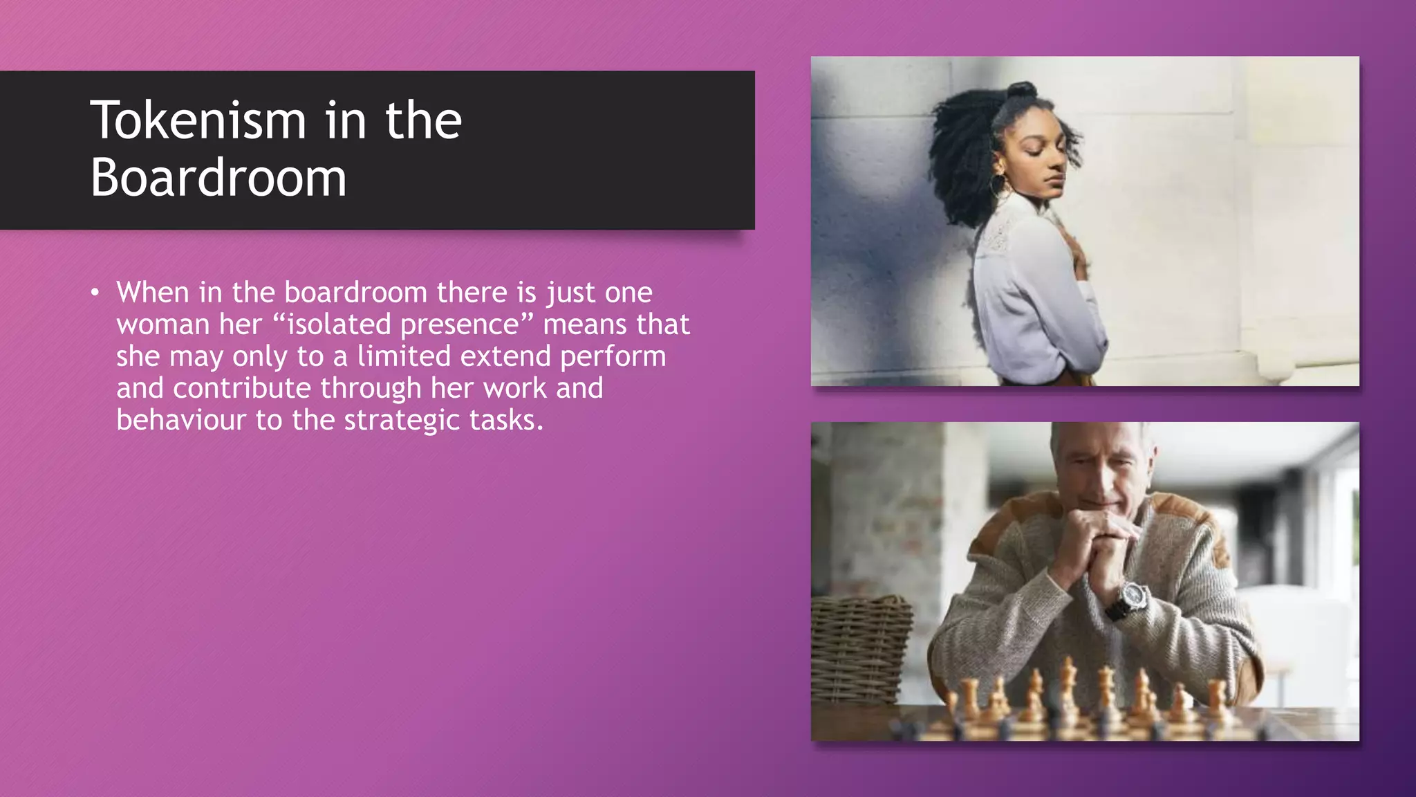 Tokenism @ Token Status Theory: Theories of Corporate Governance Series ...