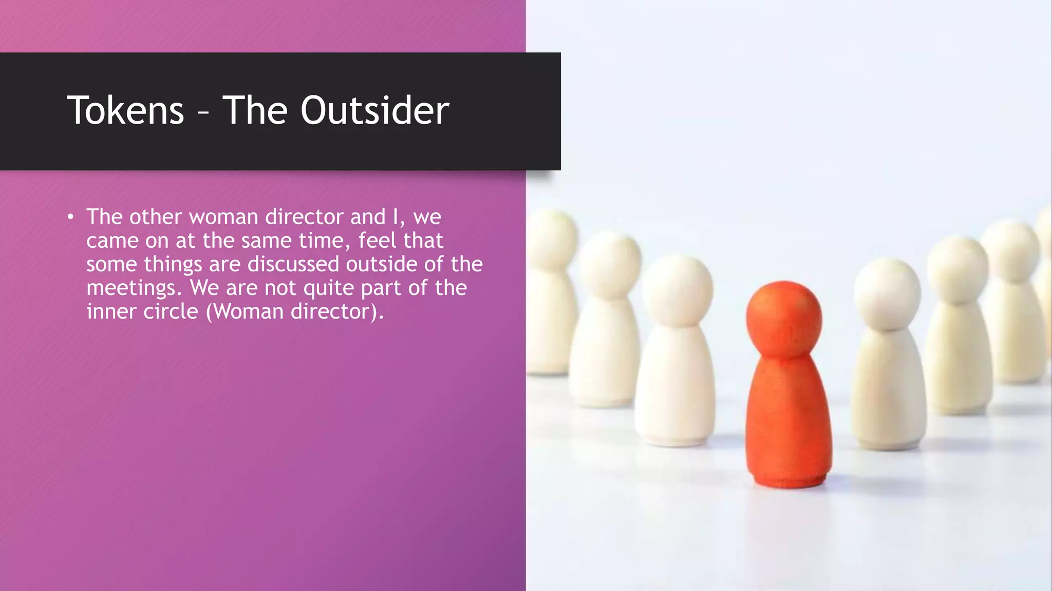 Tokenism @ Token Status Theory: Theories of Corporate Governance Series ...