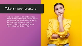 Tokenism @ Token Status Theory: Theories of Corporate Governance Series ...