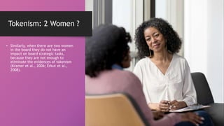 Tokenism @ Token Status Theory: Theories of Corporate Governance Series ...