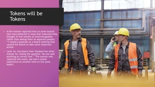 Tokenism @ Token Status Theory: Theories of Corporate Governance Series ...