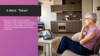 Tokenism @ Token Status Theory: Theories of Corporate Governance Series ...