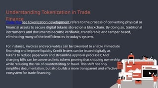 Tokenization and Blockchain Building the Architecture of Future Trade ...
