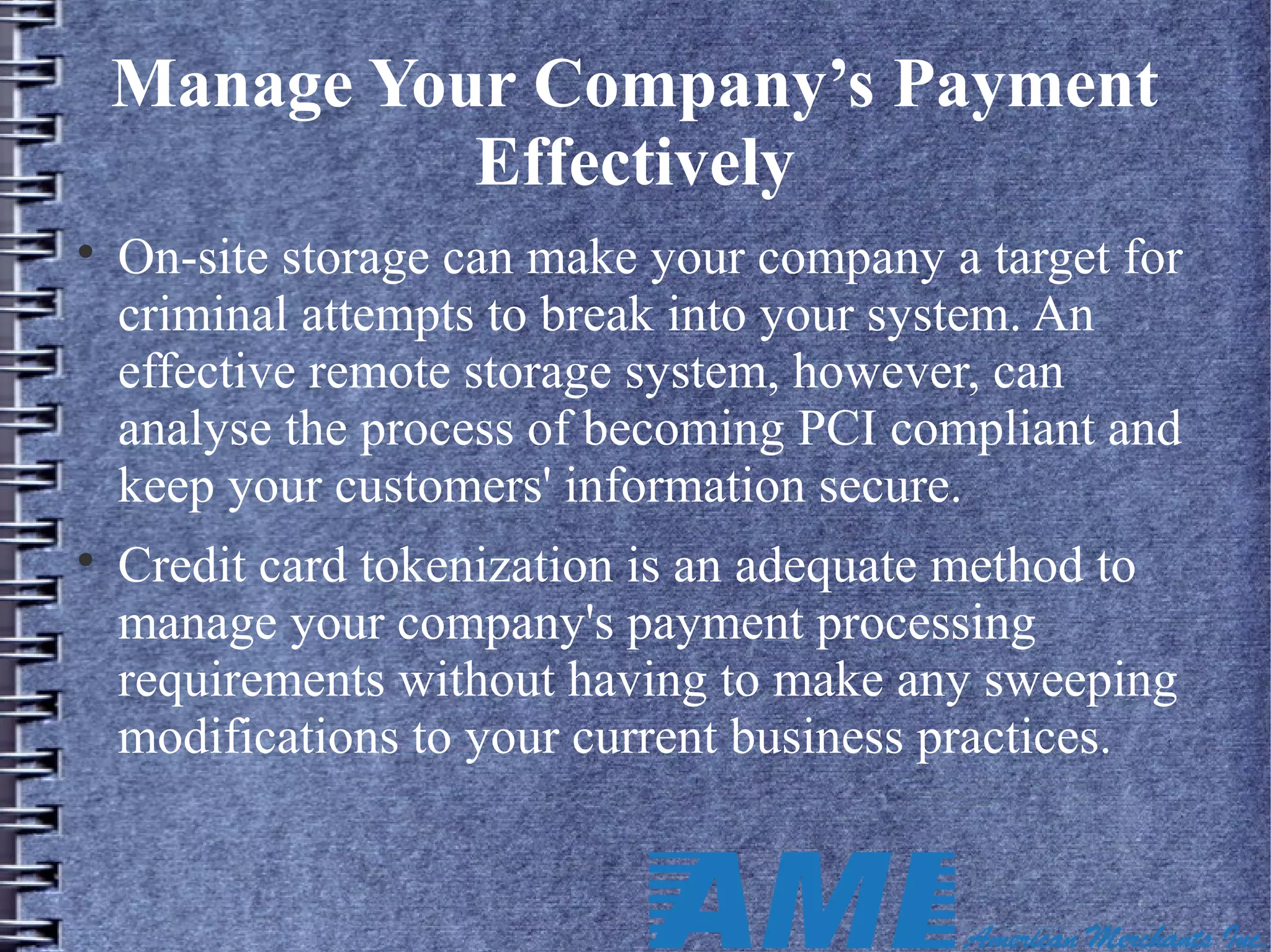 Tokenization credit card processing | PPT