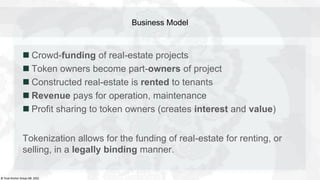 Tokenization of sustainable real estate in Smart Cities - Monetization ...