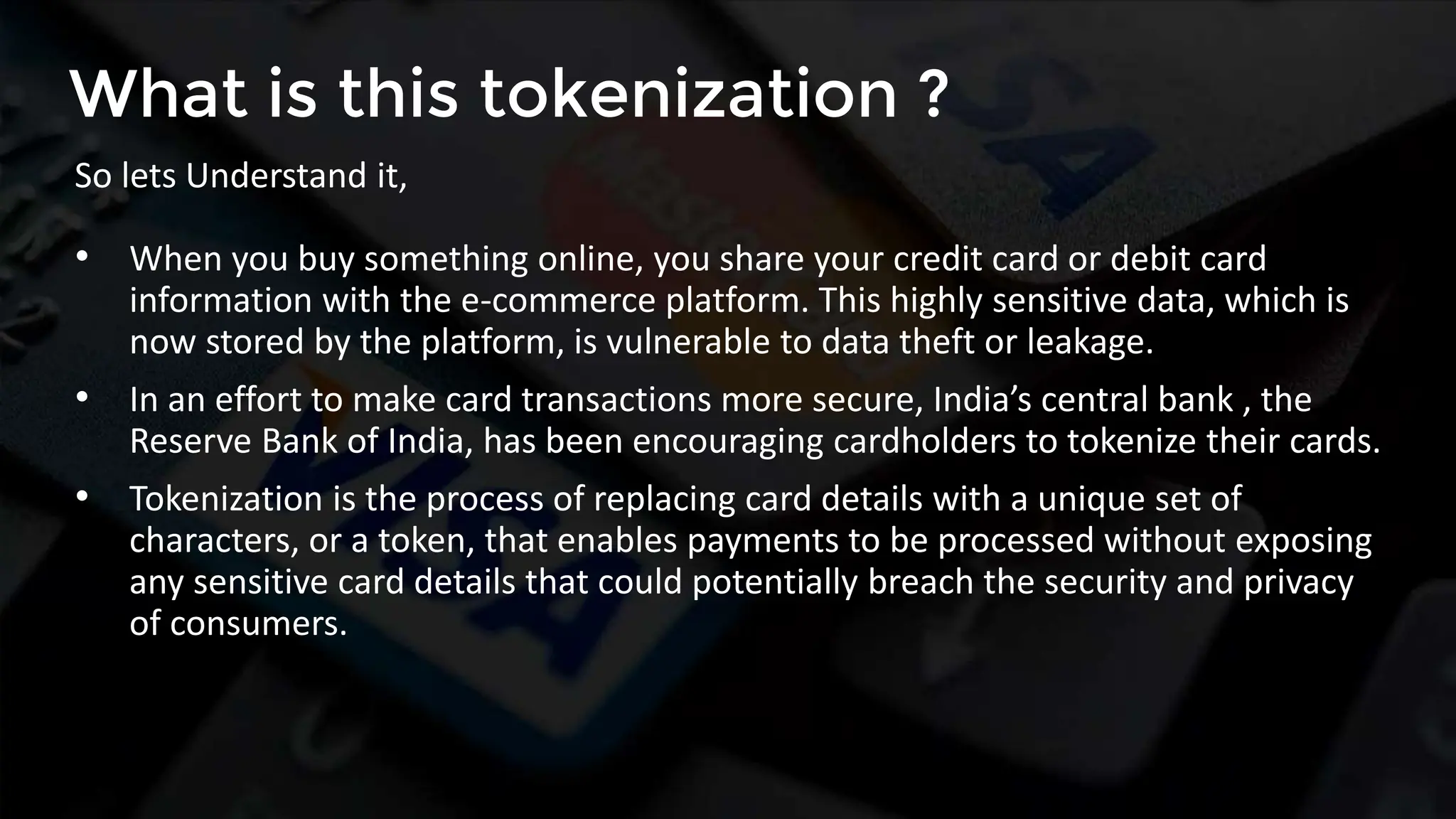 RBI Tokenization And Impact on Digital Adoption | PPTX