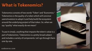 Tokenomics - Blockchain & Cryptocurrency Tokenomics | PPTX