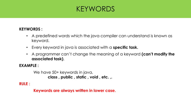 Tokens in Java java java Java javascript.pptx