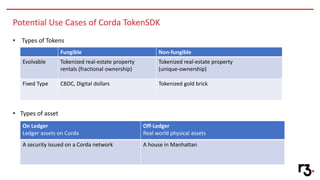 Corda Developer Bootcamp: Tokens | PPTX