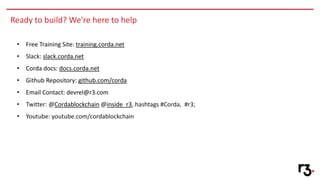 Corda Developer Bootcamp: Tokens | PPT