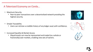 Corda Developer Bootcamp: Tokens | PPTX
