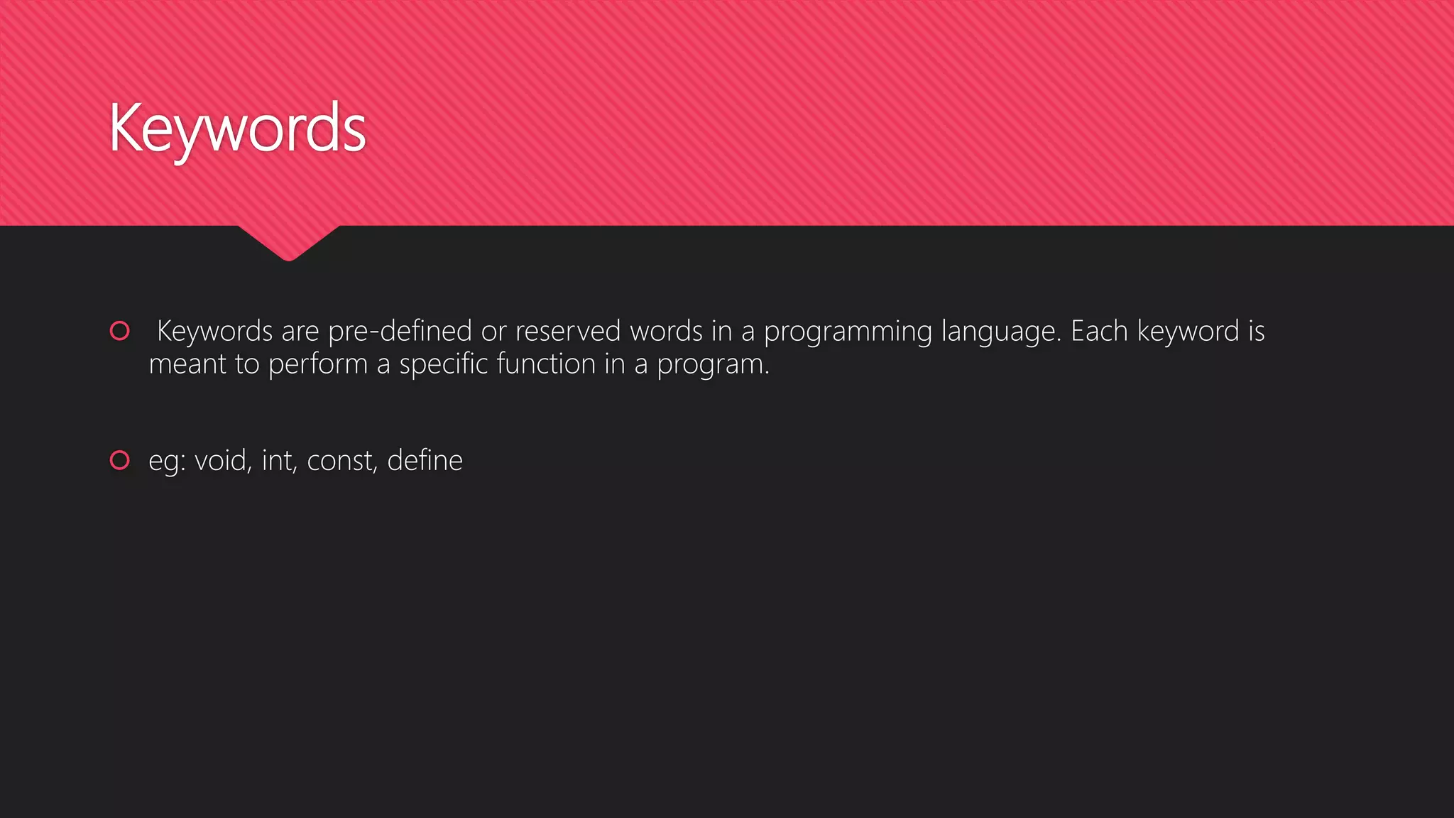 Complete Tokens in c/c++ | PPTX