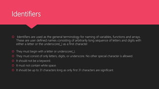 Complete Tokens in c/c++ | PPTX