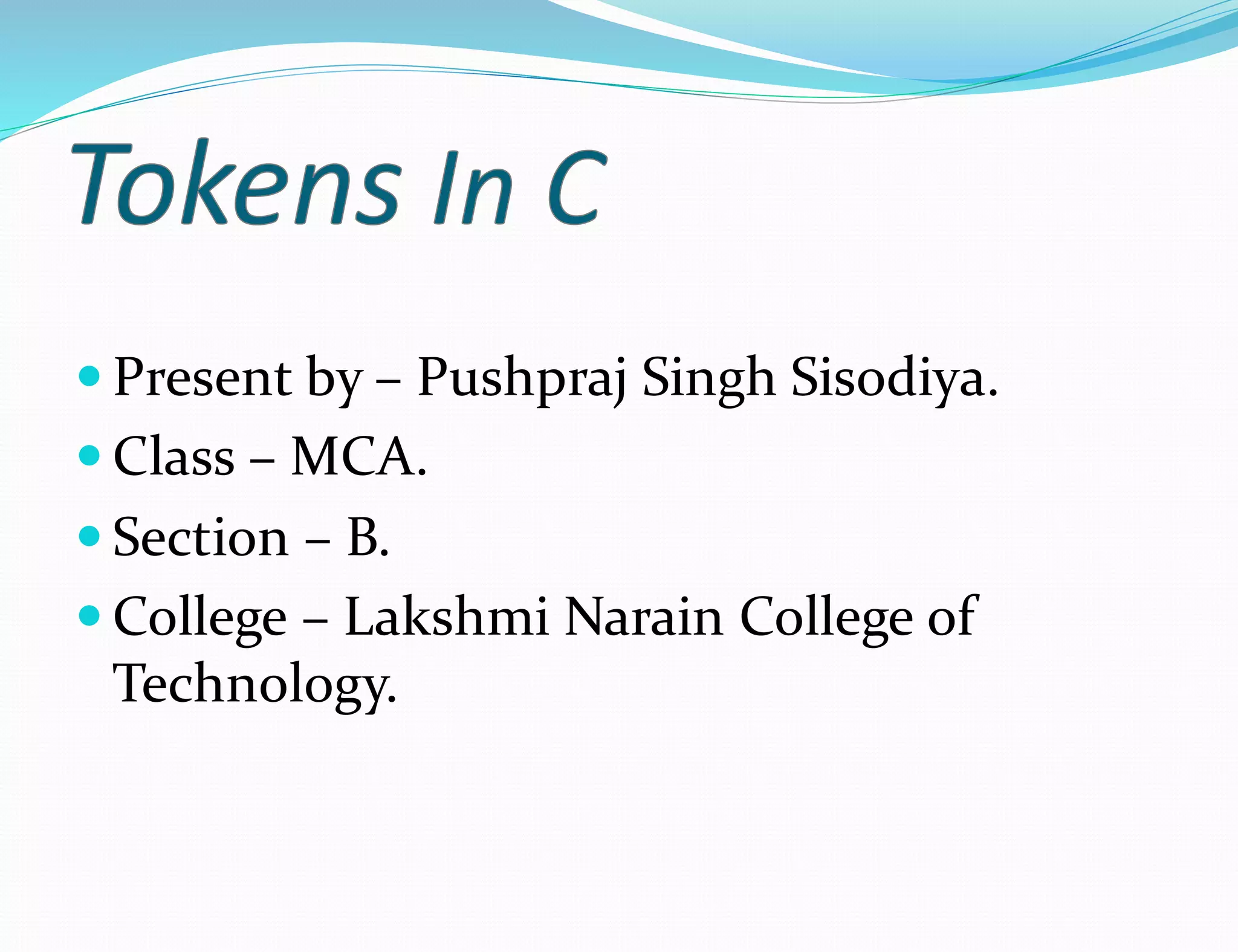 Tokens In Cpdf Programming Languages Computing