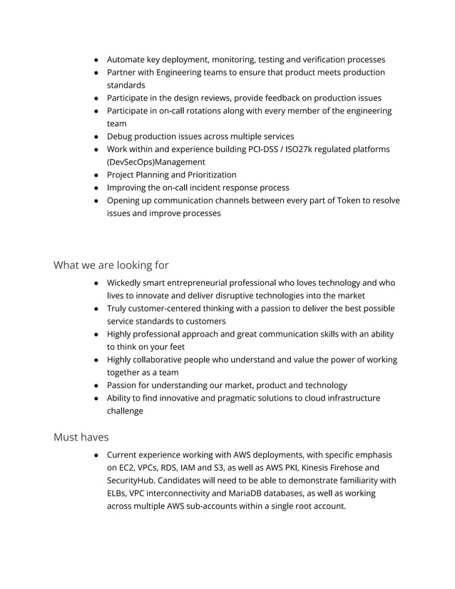 Token SRE - Job description.pdf