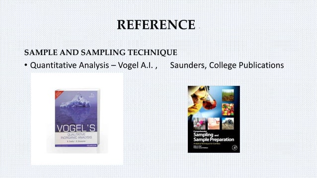 analytical chemistry - sampling and its techniques | PPTX
